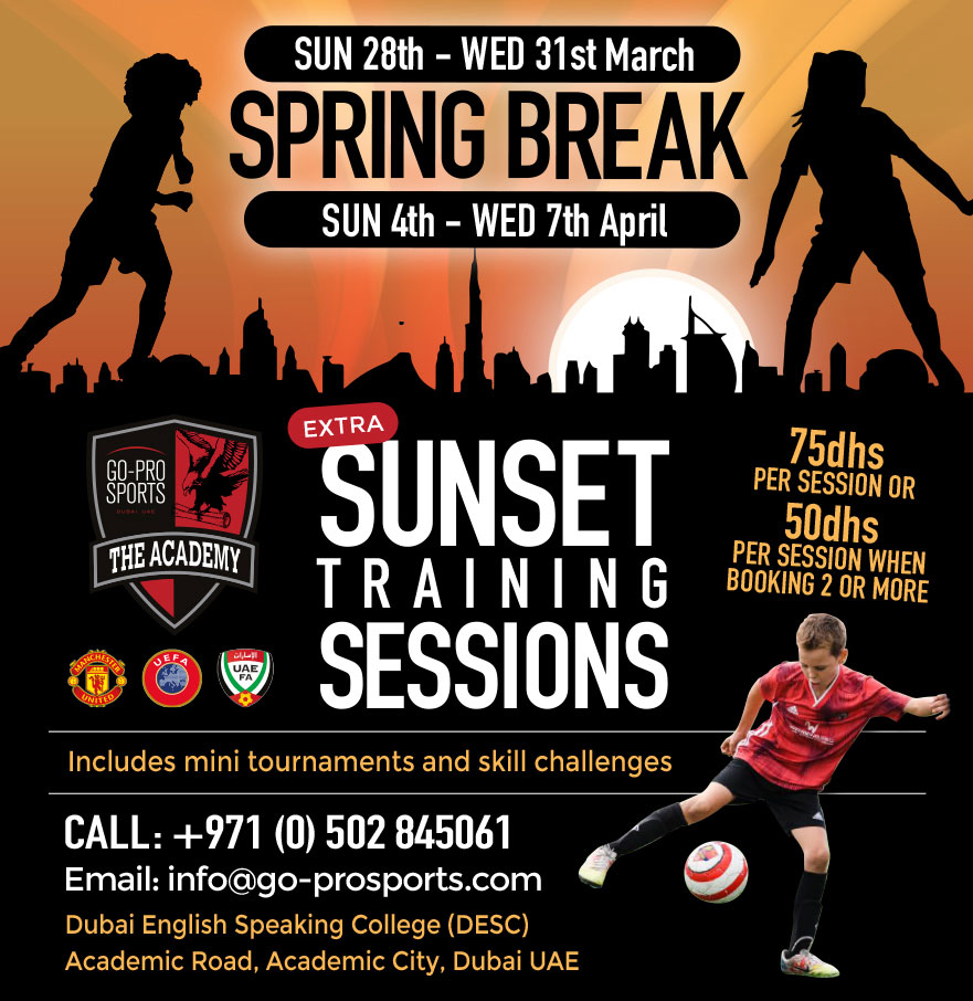 EXTRA! Spring Break Sunset Football Training Sessions - GO-PRO SPORTS ...